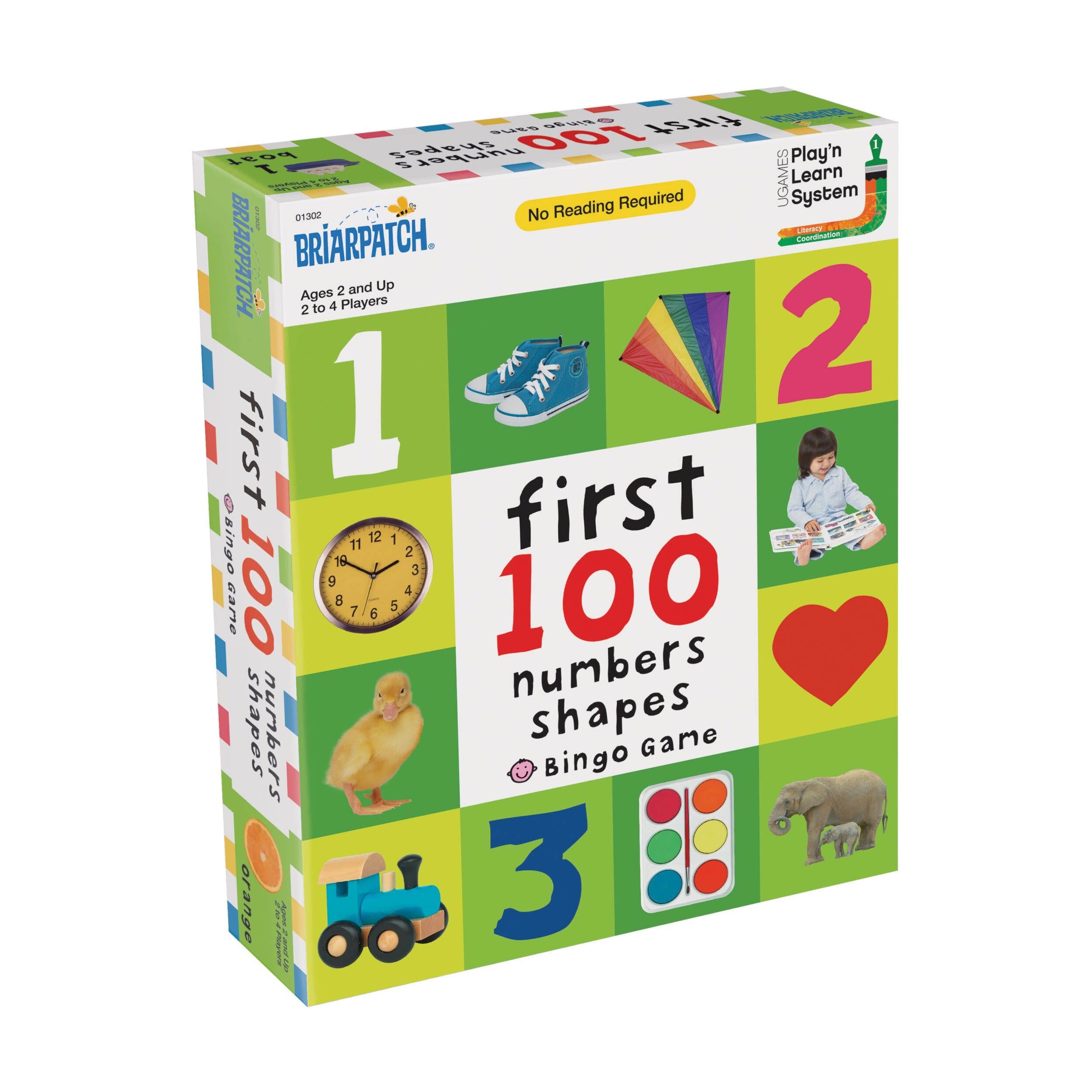 First 100 Numbers Shapes Bingo Game - Literati School Store