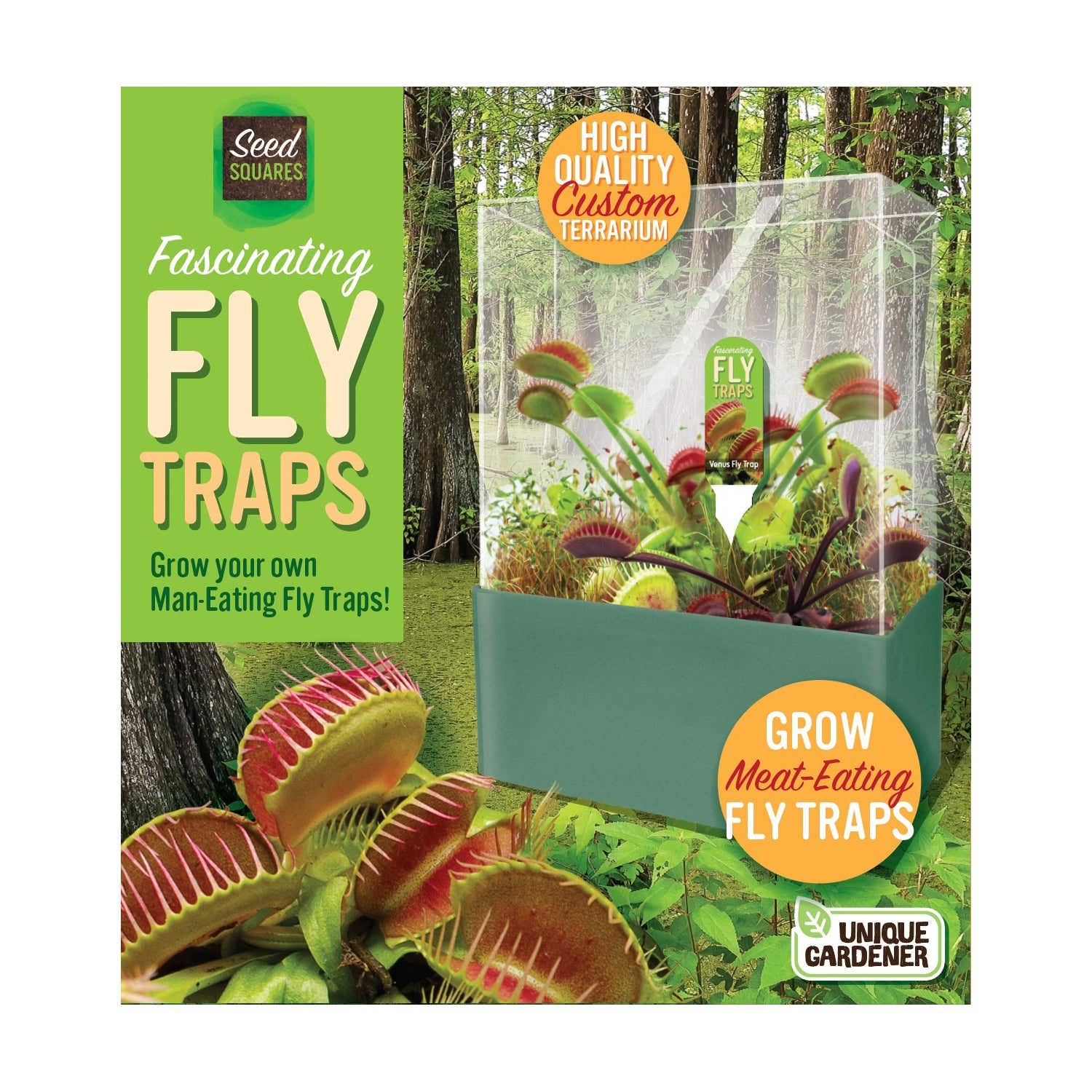 Seed Squares - Fascinating Fly Traps - Literati School Store
