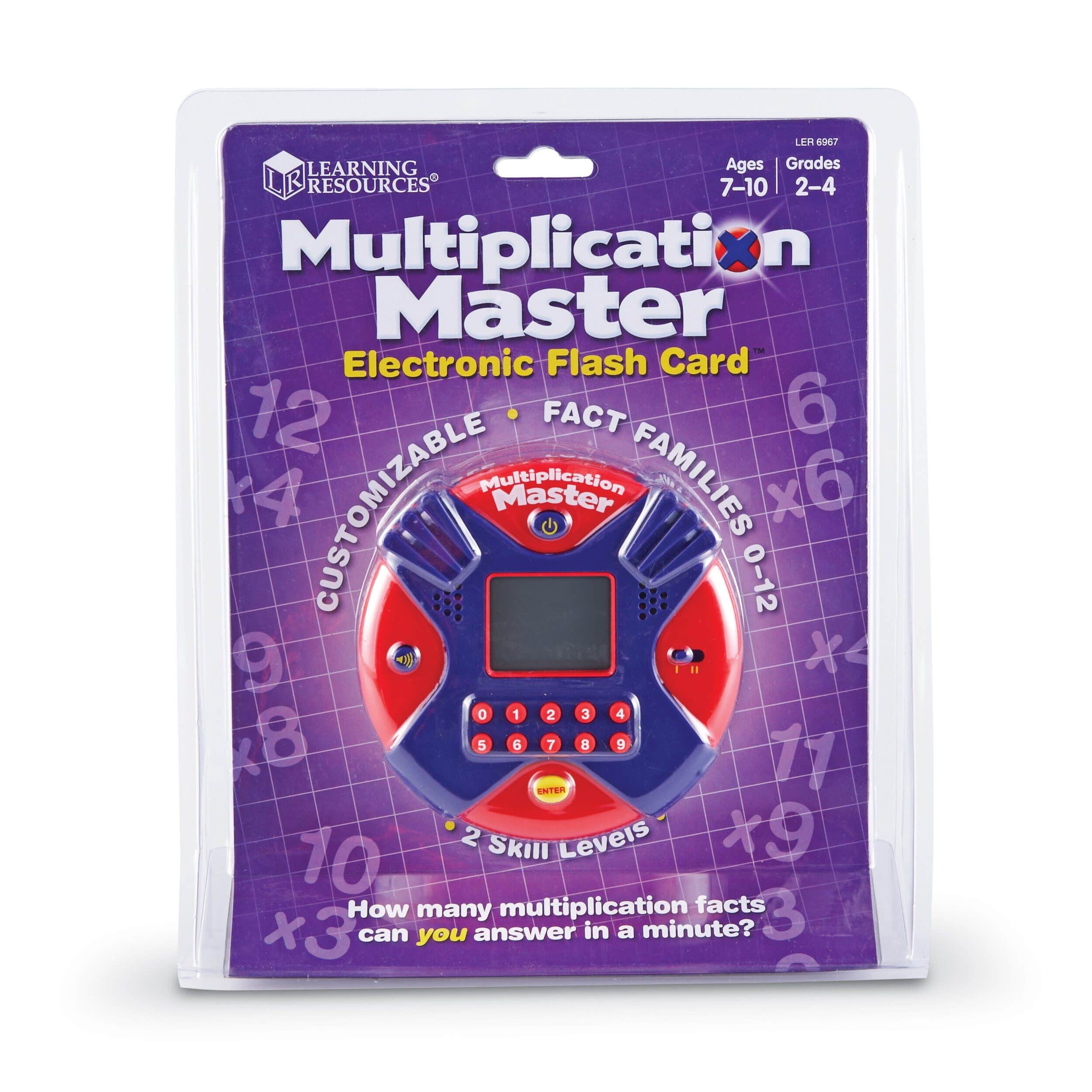 Multiplication Master Electronic Flash Card - Literati School Store