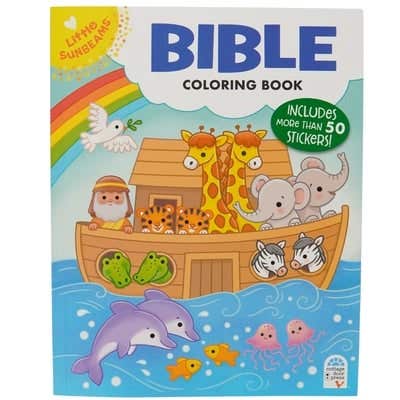 Bible Coloring Book with Stickers - Literati School Store